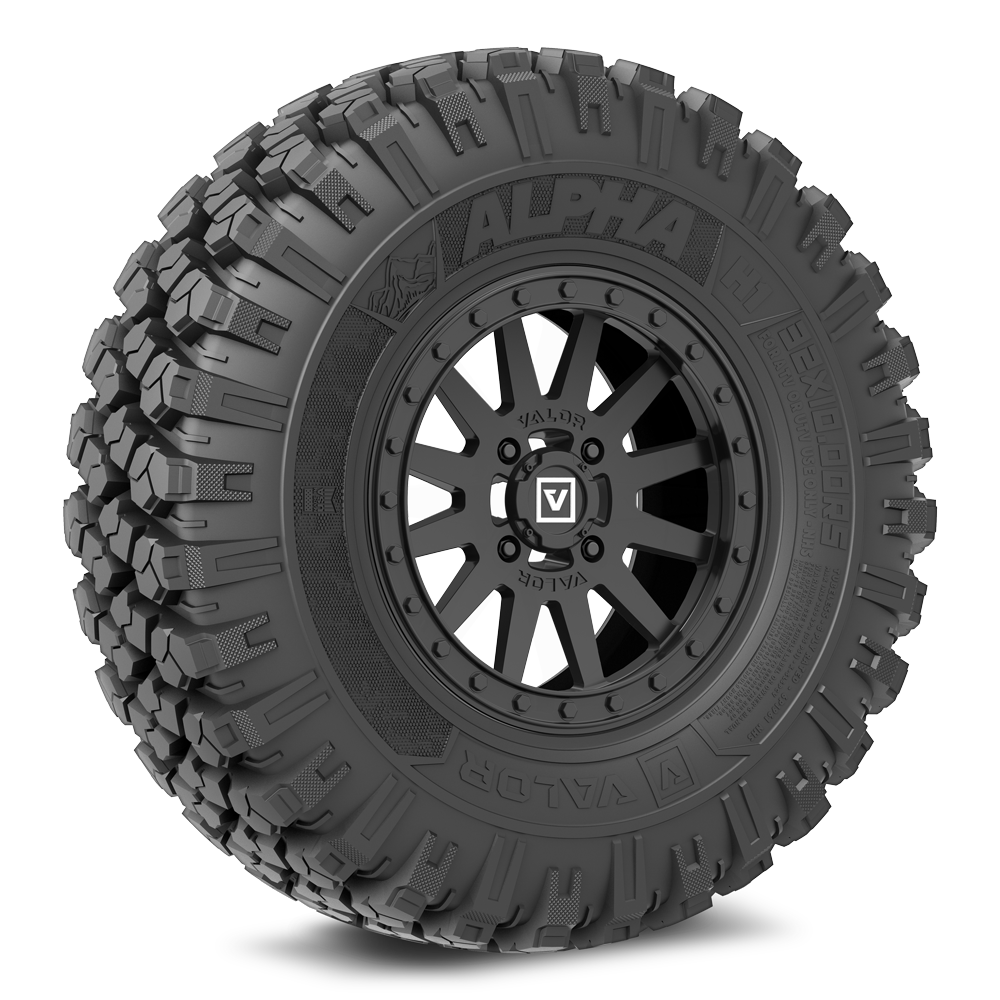 New UTV Wheel and Tire Kits - Valor V05 Beadlock on Alpha UTV Tires ...